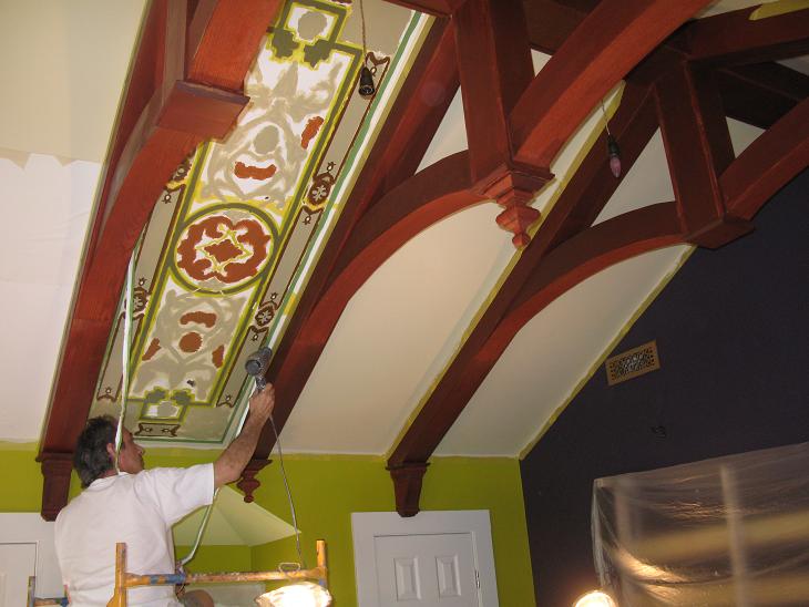 How to Custom Stenciled Ceiling – Marc Potocsky » MJP Studios