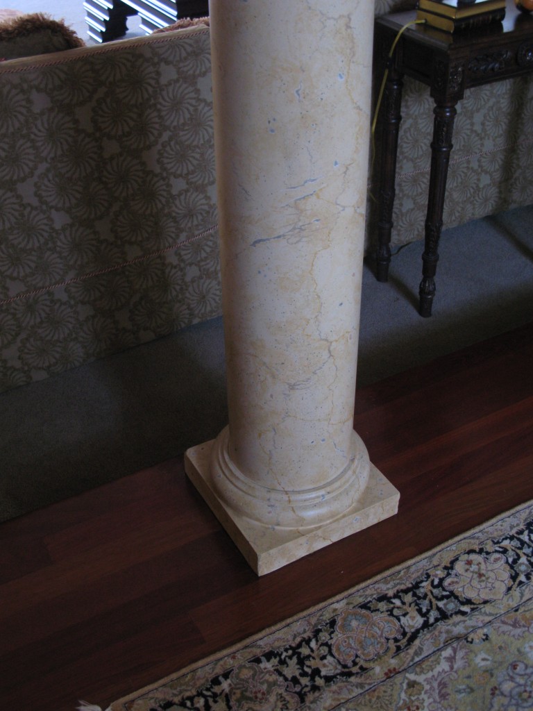 Faux Painted Marble columns CT » MJP Studios