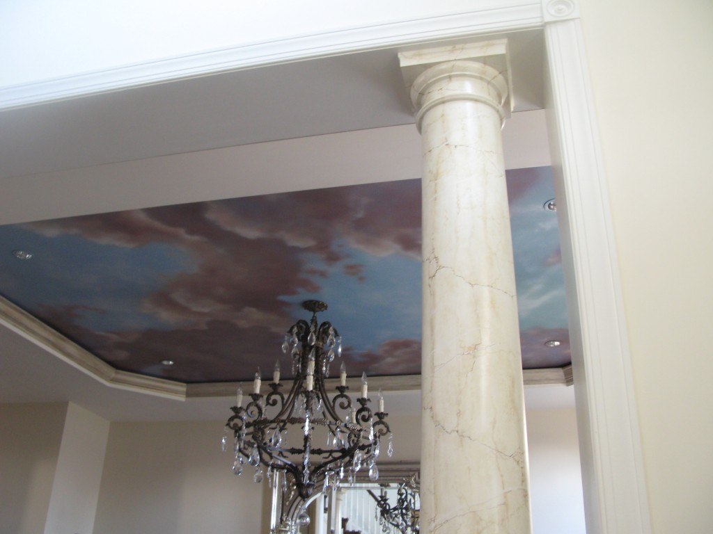 Faux Painted Marble columns CT » MJP Studios